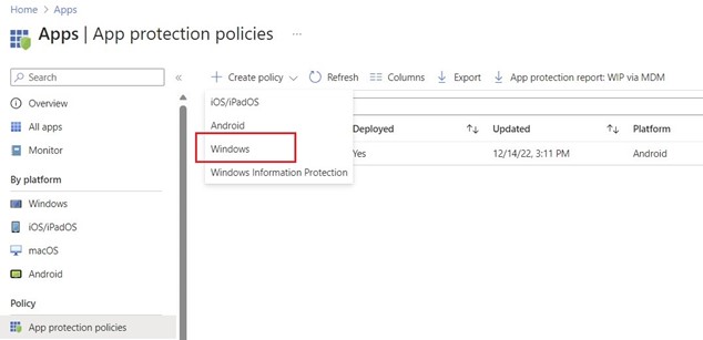 Mobile Application Management (MAM) for Windows with Microsoft Intune ...