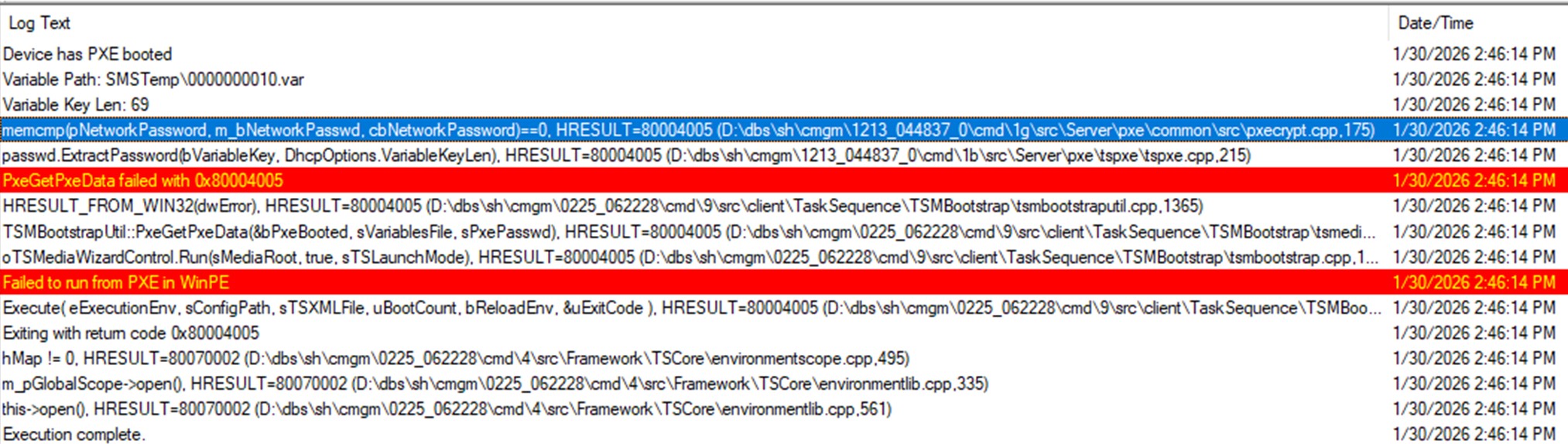 PXE Boot Loop after Configuration Manager 2509 upgrade – Enterprise ...