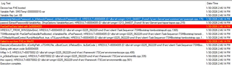 PXE Boot Loop after Configuration Manager 2509 upgrade – Enterprise ...